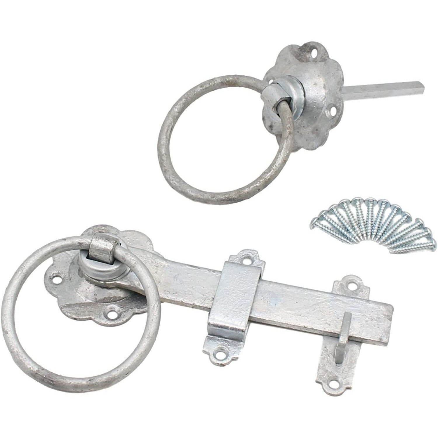Ring Gate Latch - 6" / 150mm - Hot Dip Galvanised - tradefit