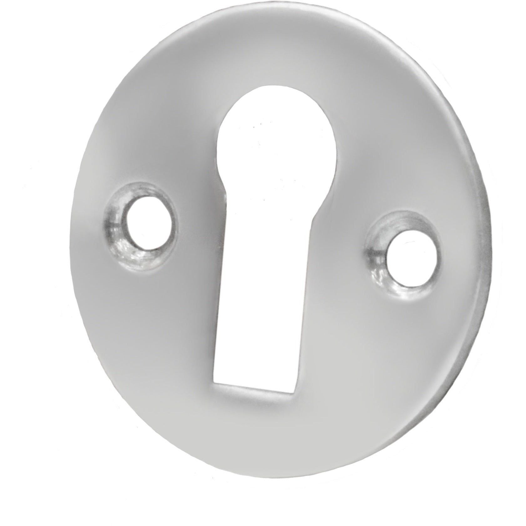 Victorian Keyhole Escutcheon - 32mm - Satin Chrome - tradefit