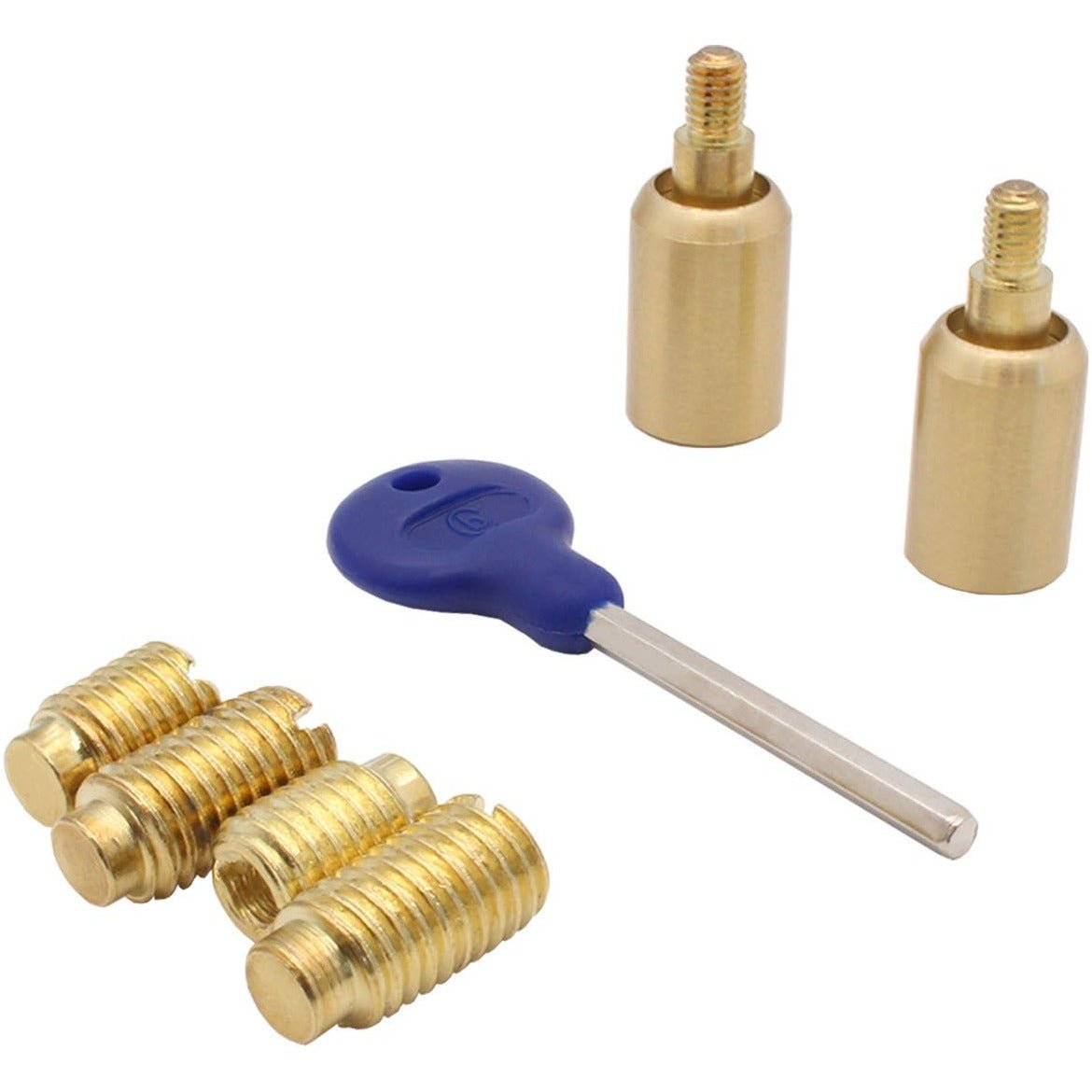 Locking Security Sash Window Stop Set - Pack of 2 with Key - Satin ...