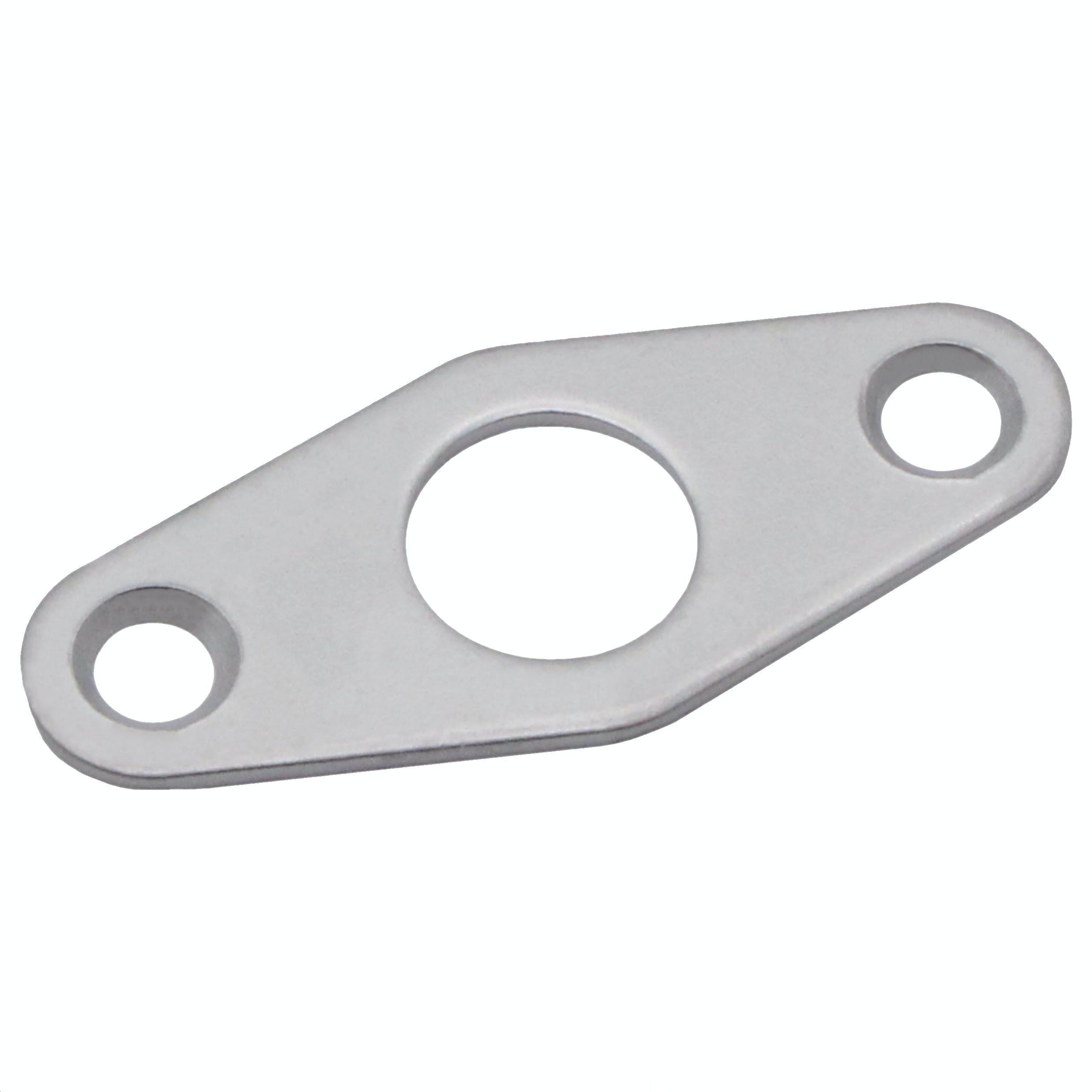 Budget Lock Escutcheon Keyhole - Flat - Satin Chrome Plated - tradefit