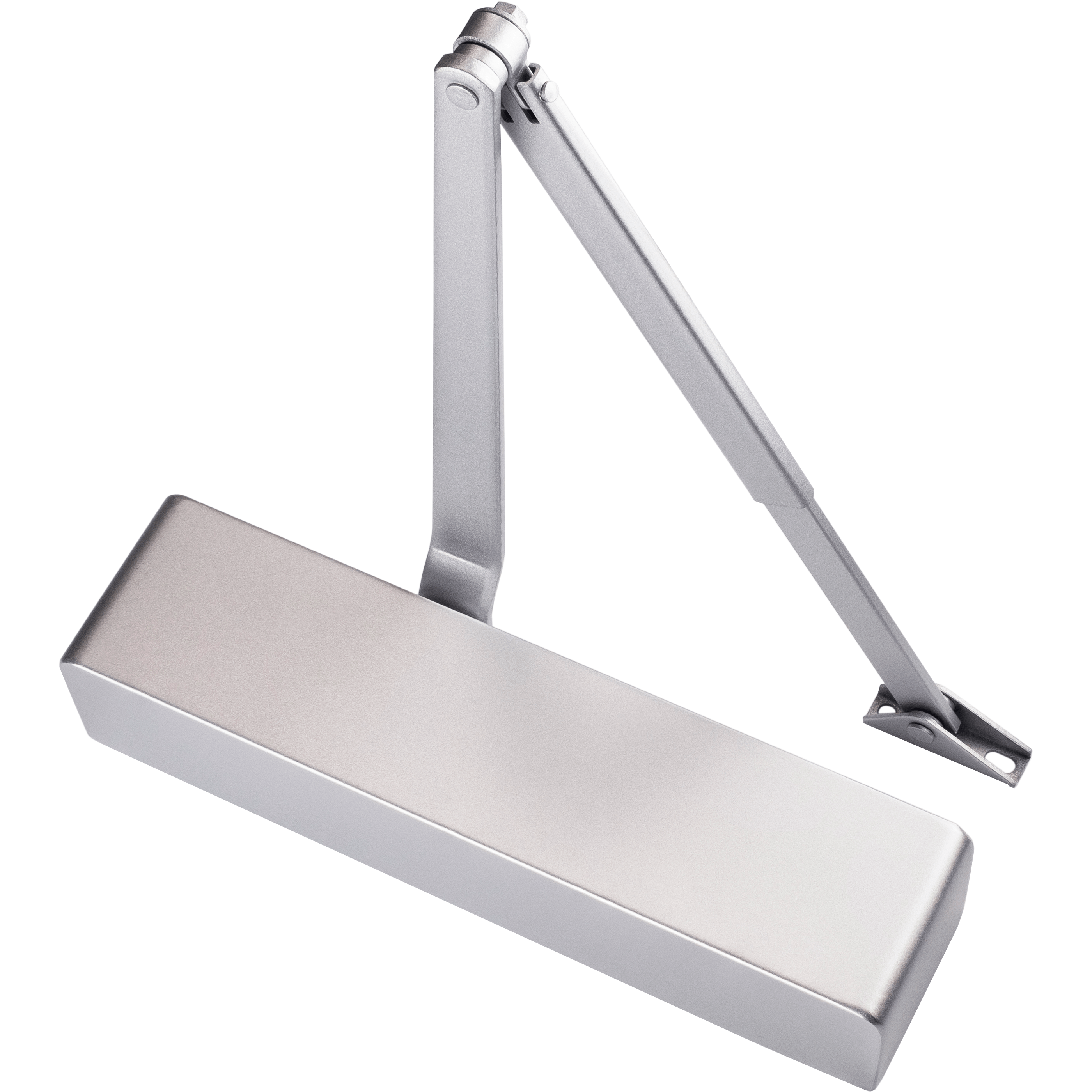 Fire Door Closer - Power Size 3-6 - Silver - tradefit