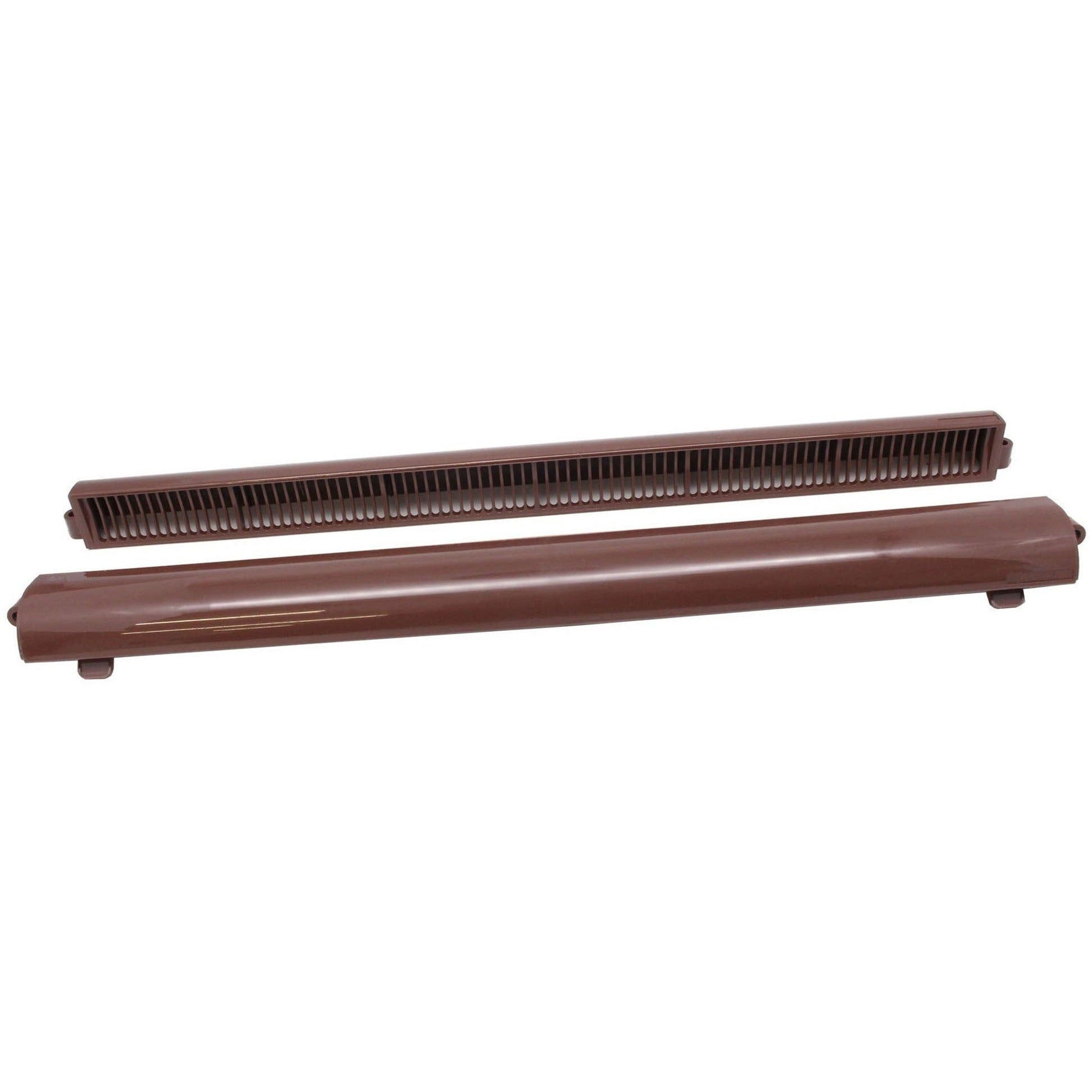 Trickle Window Slot Vent Set Inside & Out - 415mm - 4191mm²EA - Brown ...