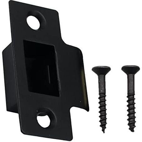 Tubular Latch Faceplate Strike Frame Keep and Dust Box - Matt Black ...